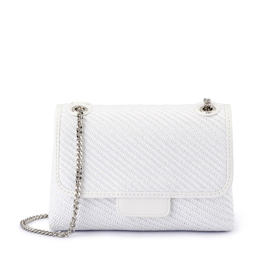 Shop ALEXA White Woven Shoulder Bag – Olga Berg