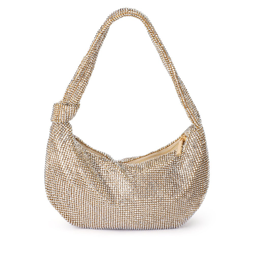Shop JESSICA Gold Crystal Mesh Bag – Olga Berg