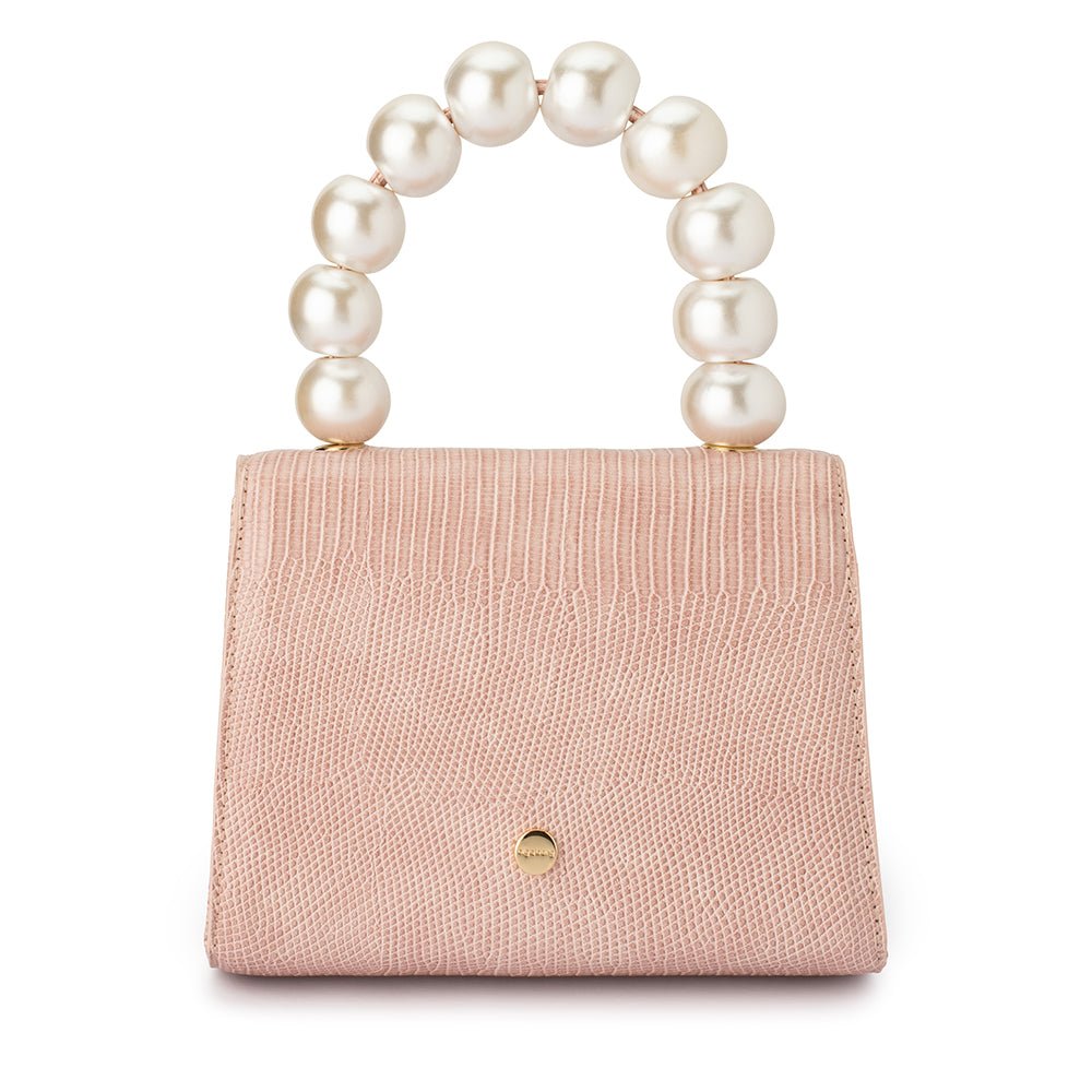 Shop Pale Pink Handbag - PETA Pearl Handle Bag – Olga Berg